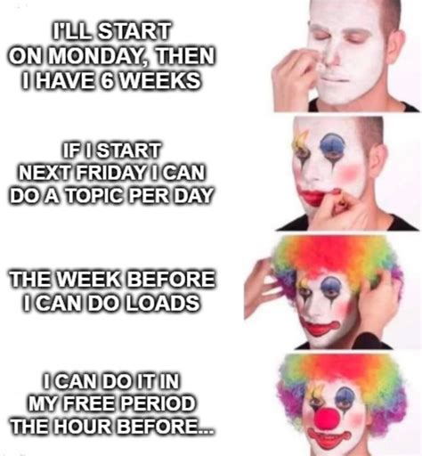 Me Revising For My Mocks R 6thform