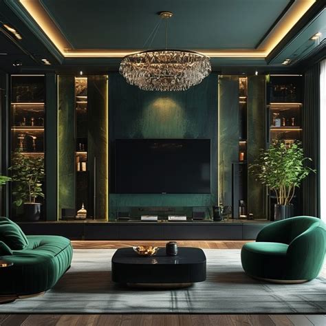 Дизайн интерьера On Instagram Зеленый и черный цвета в дизайне интерьера это контрастное и