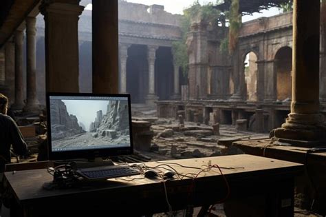 Premium Photo Engineers Using Advanced Technology To Assess The