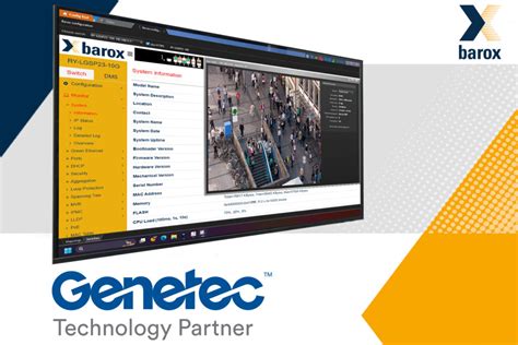 New Barox Network Management Plug In For Genetec Benchmark