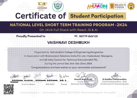 Vaishnavi Deshmukh On Linkedin Javafullstack Reactjs