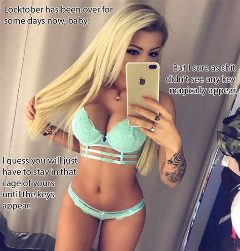 No Keys No Unlocking Poor Babe Weakling R Keyholdercaptions