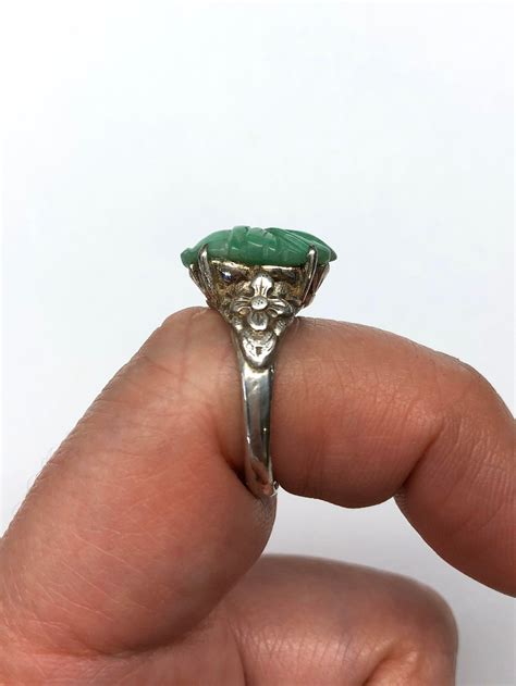 Jade Ring Antique Jade Ring Chinese Antique Ring Antique Etsy