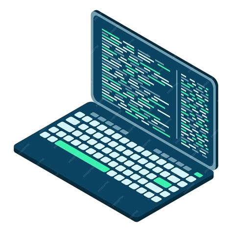 Premium Vector Isometric Laptop 3d Isometric Laptop Computer Abstract