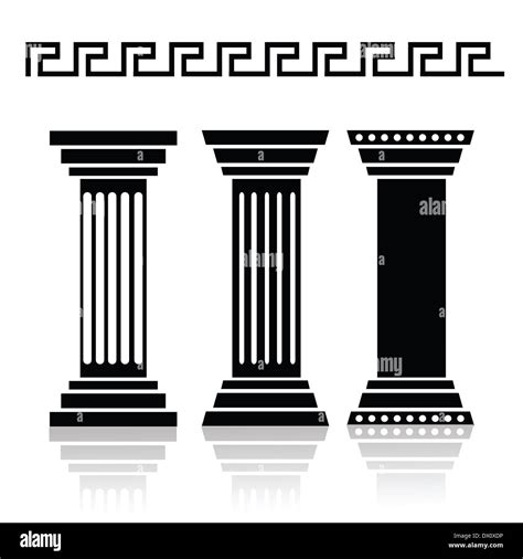 Illustration With Ancient Columns For Your Design Stock Photo Alamy