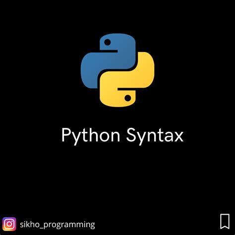 the syntax of the python programming sikho programming