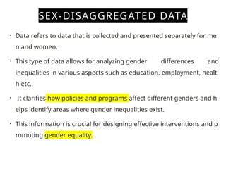 Gender And Value Chain Gender Disparities In Agriculture Sex Disaggregated Data Indicators