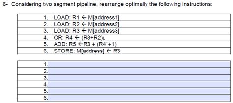 6 Considering Two Segment Pipeline Rearrange
