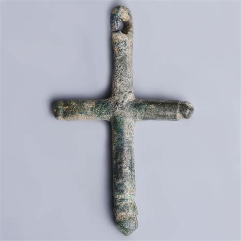 Roman Bronze Cross Pendant Ancient Roman Antiquities Ancient