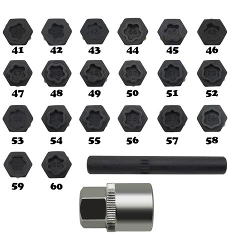 Jeuclel 22pcs Wheel Locking Nut Key Kit Compatible