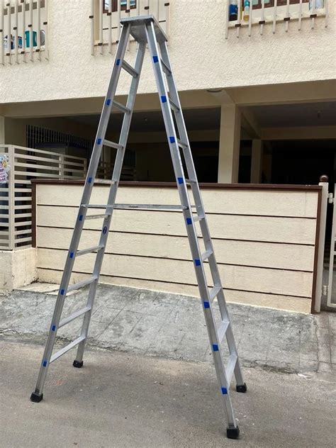 Self Support Aluminium Ladder 10 Feet A Type Both Side Steps At ₹ 11999 Piece Aluminium