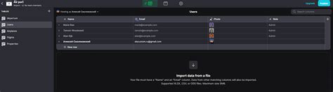 Importing Data Into An Existing Table Feature Requests Glide Community