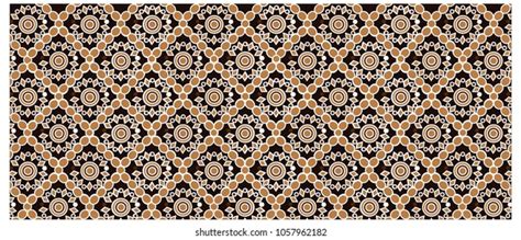 Central Java Style Batik Pattern Vector Stock Vector Royalty Free 1057962182