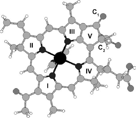Molecular Structure Of Bacteriochlorophyll B Ligated With An Imidazole Download Scientific