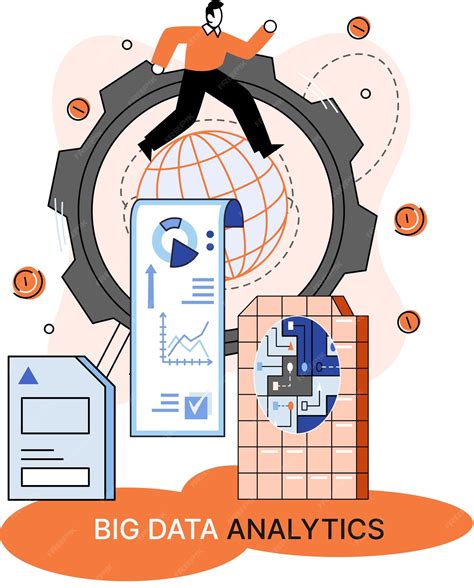 Premium Vector Big Data Analytics Process Of Analyzing Complex Data