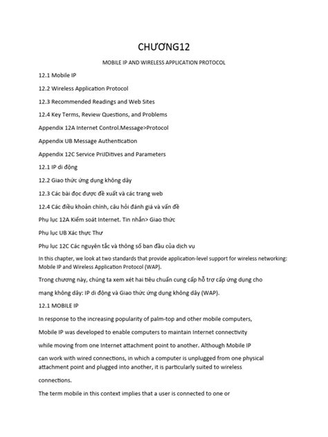 chương 12 mobile ip and wireless application protocol pdf internet protocols computer
