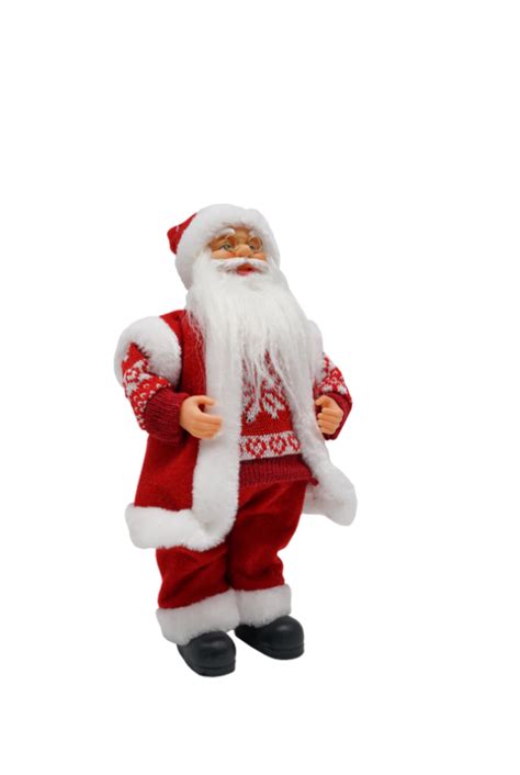 თოვლის ბაბუა წითელი 30სმ რაჟიკო