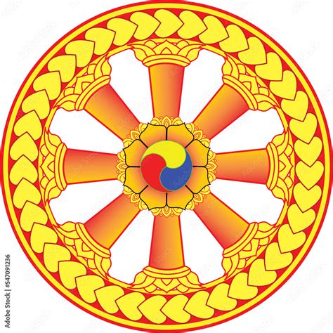 Buddhist Logo Lao Art Stock Illustration Adobe Stock