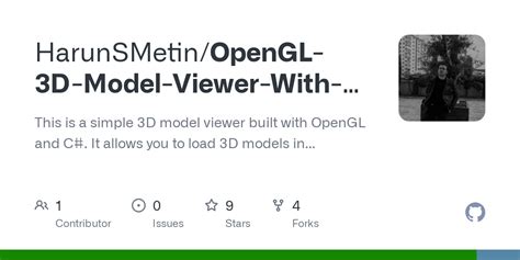 Github Harunsmetin Opengl D Model Viewer With Csharp This Is A Simple D Model Viewer Built