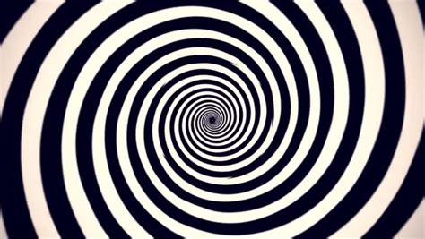 Black And White Hypnotic Spiral Animation Loop Black And White Black