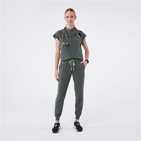 Womens Rafaela Oversized Scrub Top™ Bonsai · Figs