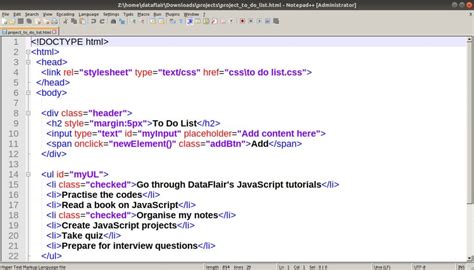 Javascript Project How To Create A To Do List Using Javascript Code
