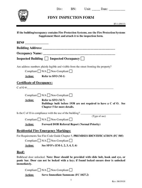 Fillable Online Generic Inspection Form BISP Manual Fax Email Print PdfFiller