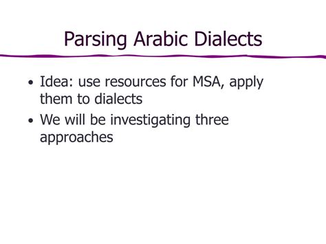 ppt arabic dialect syntax and tree adjoining grammar powerpoint