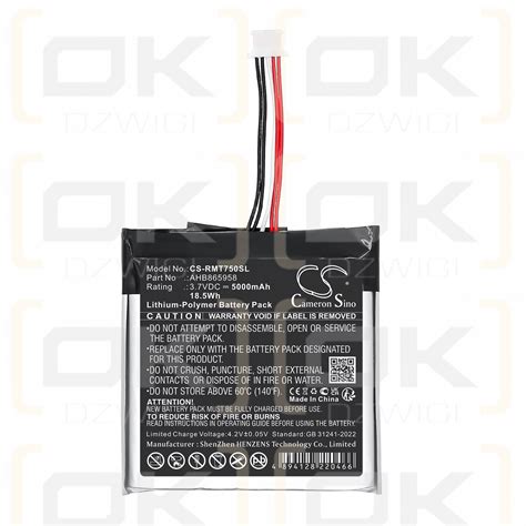 Rand Mcnally Tnd 750 Ahb865958 5000 Mah Li Polymer 3 7 V Cameron