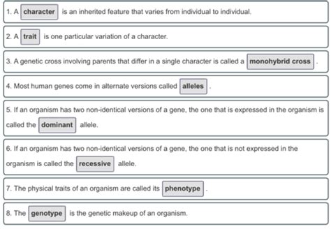 Ch 9 Patterns Of Inheritance Flashcards Quizlet