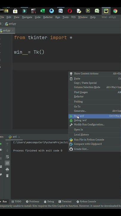 Python For Beginner The Easiest Way To Create Window In Tkinter Python Programming Short