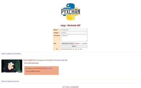 PyXChan Image Board Python Flask By Thizk Codester