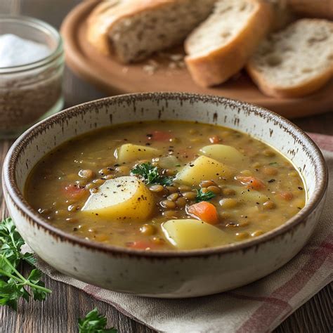 Easy Lentil Potato Soup