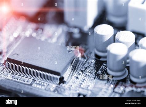 Electronic Circuit Chip On PCB Board Stock Photo Alamy