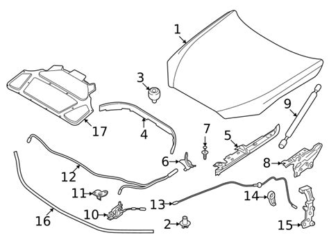 51 76 7 486 823 Hood Seal 2021 2024 Bmw
