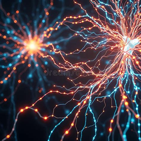 Mesmerizing Fusion Glowing Data Streams And Interconnected Cables Form Digital Nervous System In