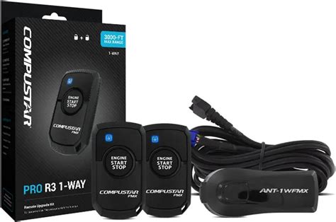 Compustar Rf P1wr3 Fm Pro R3 1 Button 1 Way Remote Kit