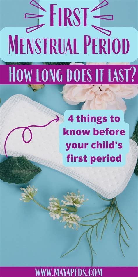 First Menstrual Period Tips And Facts Menstrual Period Period Hacks