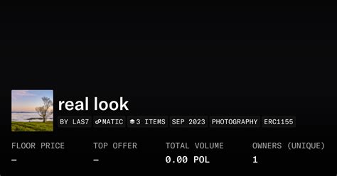 Real Look Collection Opensea