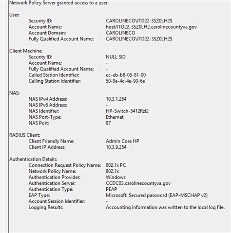 HP Procurve Windows Radius Problems SOLVED Networking Spiceworks Community