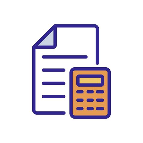 Audit Company Icon Vector Isolated Contour Symbol Illustration