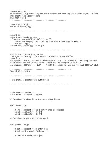 Auto Corrector Code In Python Pdf Graphical User Interfaces