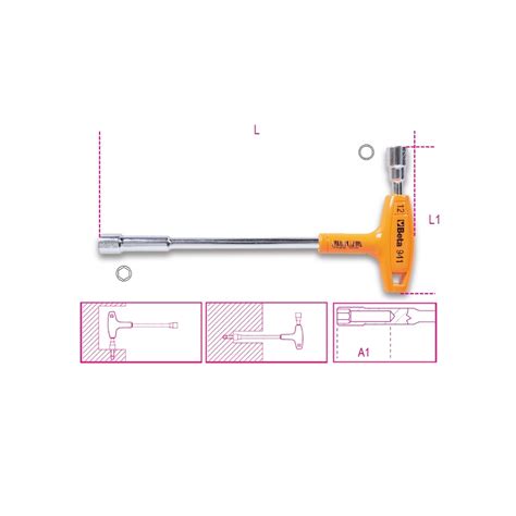Hexagon Bi Hex Socket Wrenches With High Torque Handles Article 941 7