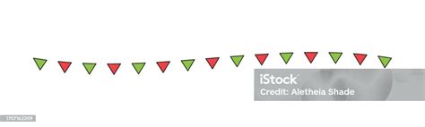 플래그 구분 기호 테두리 그림 물결 선 삼각형 패턴 크리스마스 테마 컨셉 휴일 겨울 시즌 0명에 대한 스톡 벡터 아트 및 기타 이미지 0명 겨울 계절 Istock