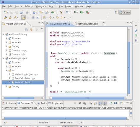 Linux C And Other Tortures Unit Testing With Cppunit And Eclipse