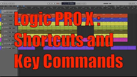 Logic Pro X Key Command Shortcuts Tutorial Youtube