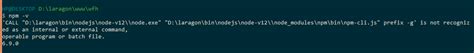 Nodejs Npm Giving Me Error When I Call Any Npm Install Or Version
