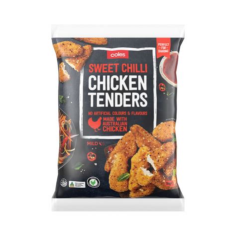 Buy Coles Frozen Sweet Chilli Chicken Tenders 1kg Coles
