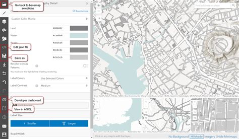 Customizing Esri Vector Basemaps Using The Vector Tile Style Editor — Open Gis Lab