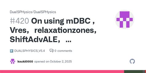 On Using Mdbc ，vres，relaxationzones，shiftadvale，shiftadvncpress Together · Dualsphysics